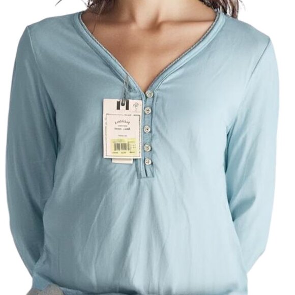 Fat Face | Tops | Fat Face Lily Laced Henley Sleep Lounge Tee Top Mint ...